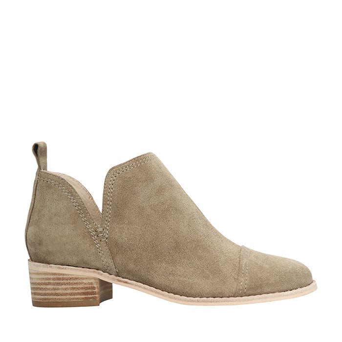 Archie Khaki Suede Ankle Boot – Blue Butterfly Boutique